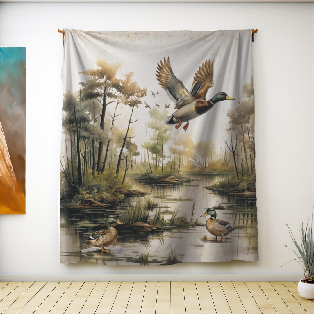 Mallard Duck, Mallard Duck Blanket, Hunting Blanket, Outdoors Blanket ...