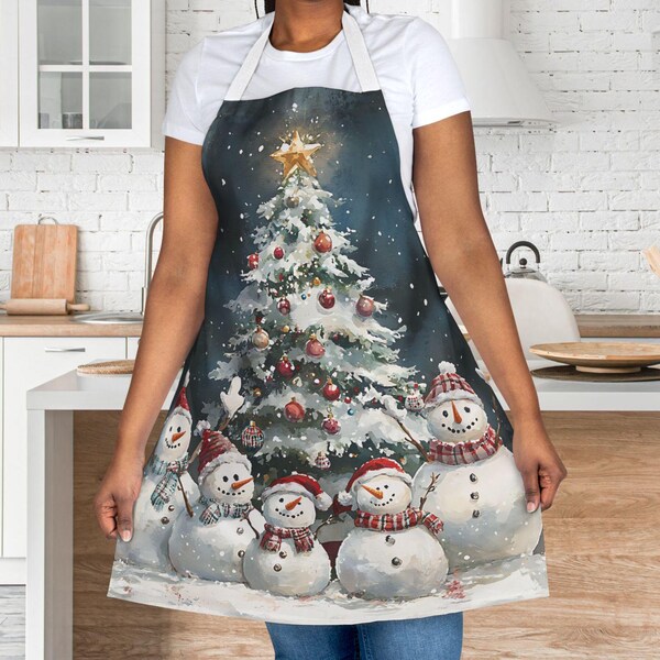 Snowman Apron - Etsy