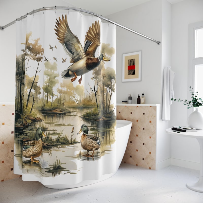 Ducks Shower Curtain - Etsy