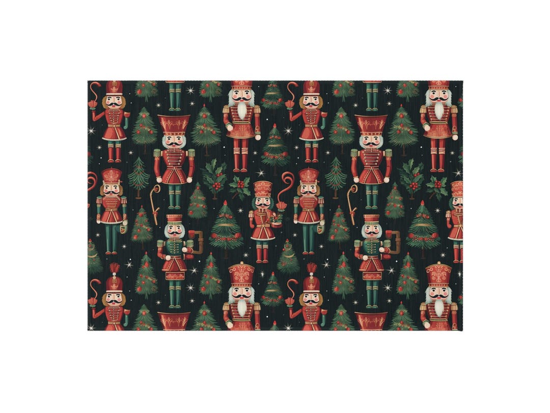 Nutcracker Christmas Rug, Winter Rug, Welcome Rug, Christmas Decor ...