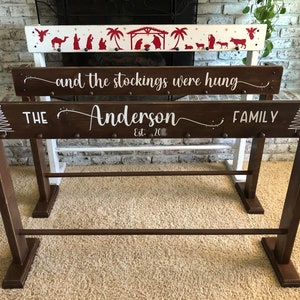 Free Standing Stocking Holder Stand, Custom Christmas Stocking Stand ...