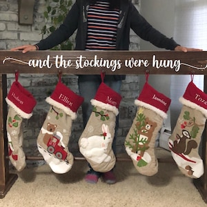 Free Standing Stocking Holder Stand, Custom Christmas Stocking Stand ...