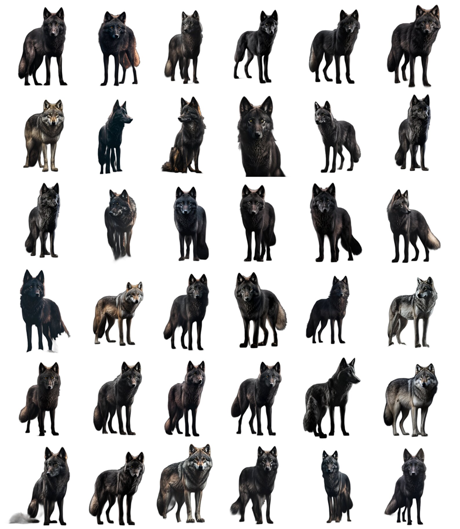 Wolves Overlays - (35) - PNG Files - Photoshop Overlays, Transparent ...
