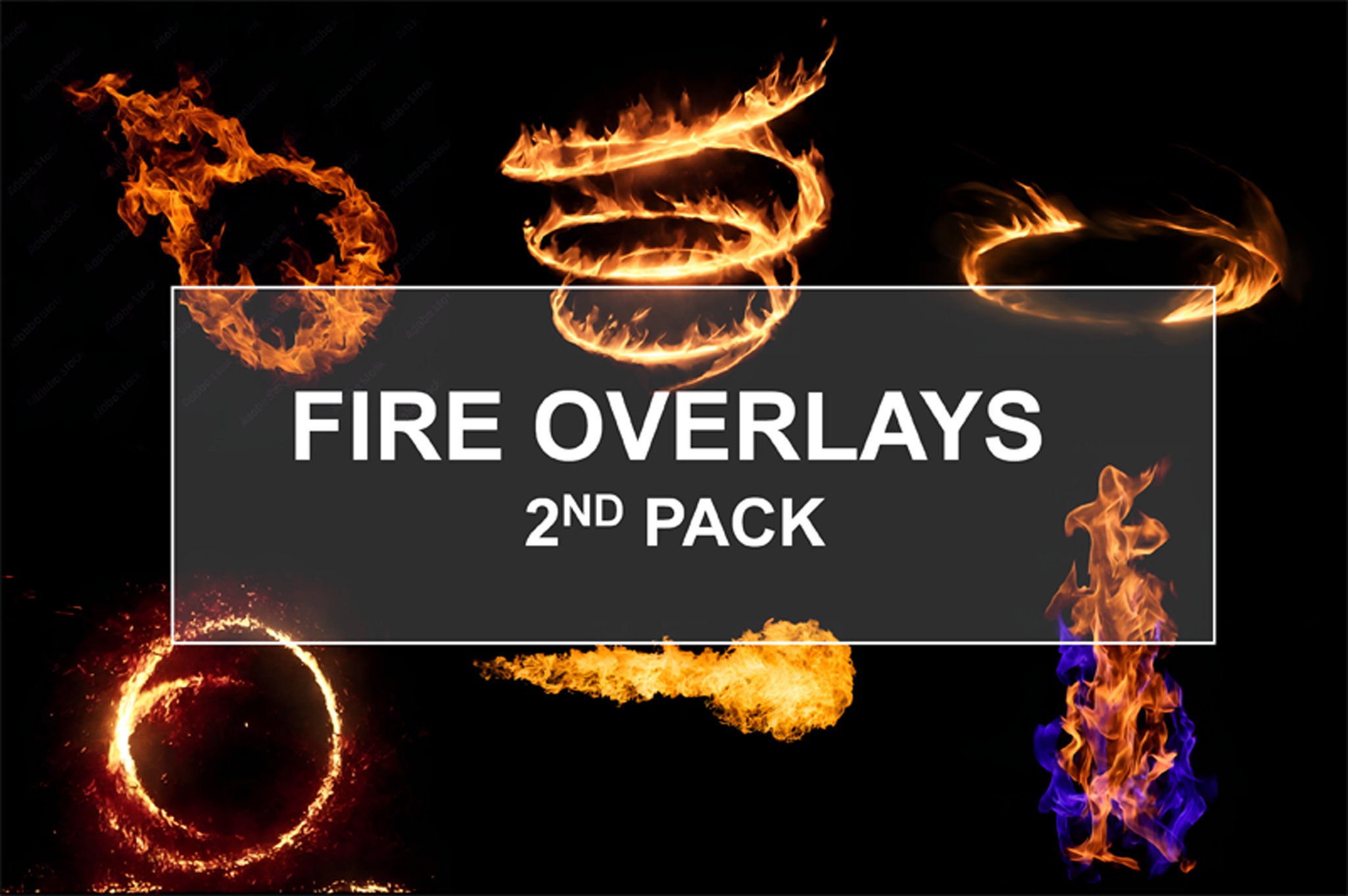 Fire Overlays -2nd- (29) - PNG Files - Photoshop Overlays, DIGITAL ...