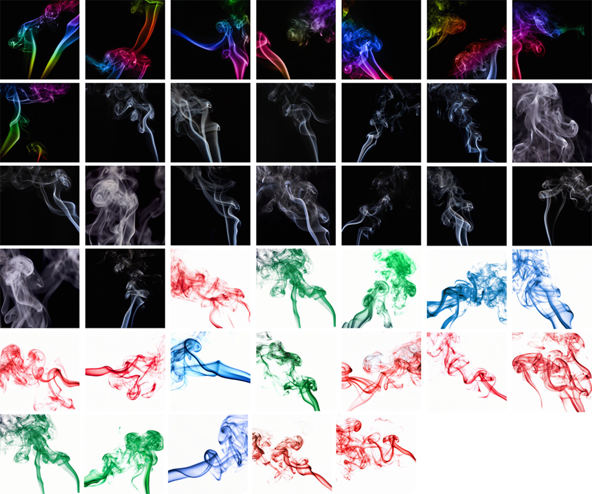 Smoke Overlays - (40) - PNG Files - Photoshop Overlays, DIGITAL ...