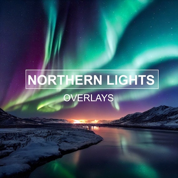 Northern Lights Stock Photos / Overlays 32 PNG Files - Etsy