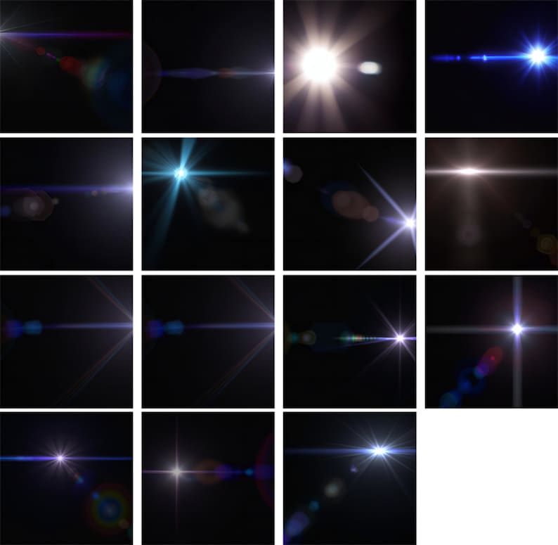 Flare Overlays - Photoshop Overlays, Sun Flare Overlay, Realistic, PNG ...