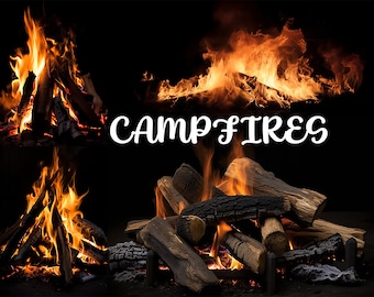 44 PNG Realistic Fire and Sparks Photoshop Overlays Campfire - Etsy