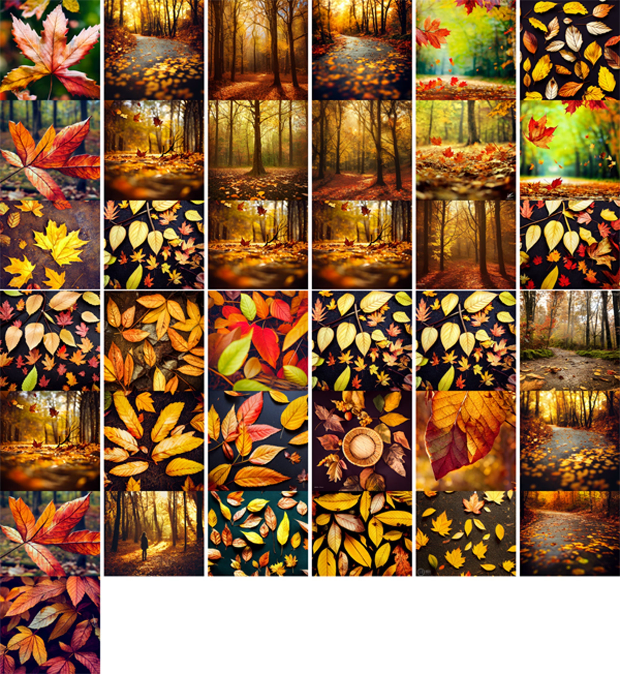 Autumn Leaves & Scenes - 37 Mega Pack - PNG Images, DIGITAL DOWNLOAD - Etsy