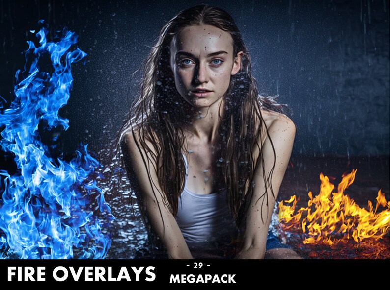 Fire Overlays 3rd 29 PNG Files Photoshop Overlays, DIGITAL DOWNLOAD - Etsy