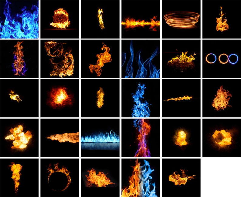 Fire Overlays 3rd 29 PNG Files Photoshop Overlays, DIGITAL DOWNLOAD - Etsy