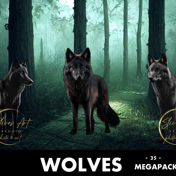 Wolf Overlays - Etsy
