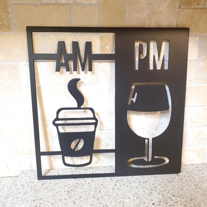 Am Pm Sign - Etsy