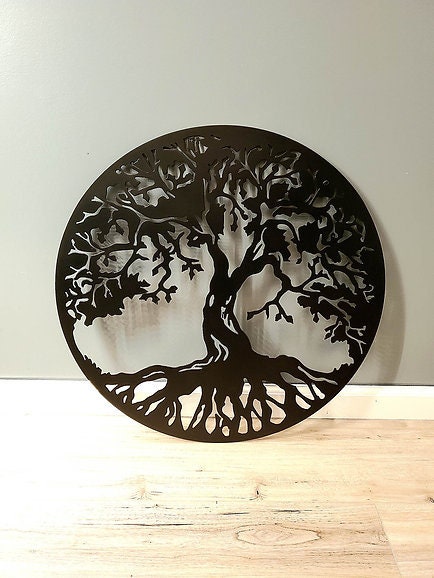 Tree of Life Metal Sign Metal Wall Art Vintage Wall Art Custom Metal ...