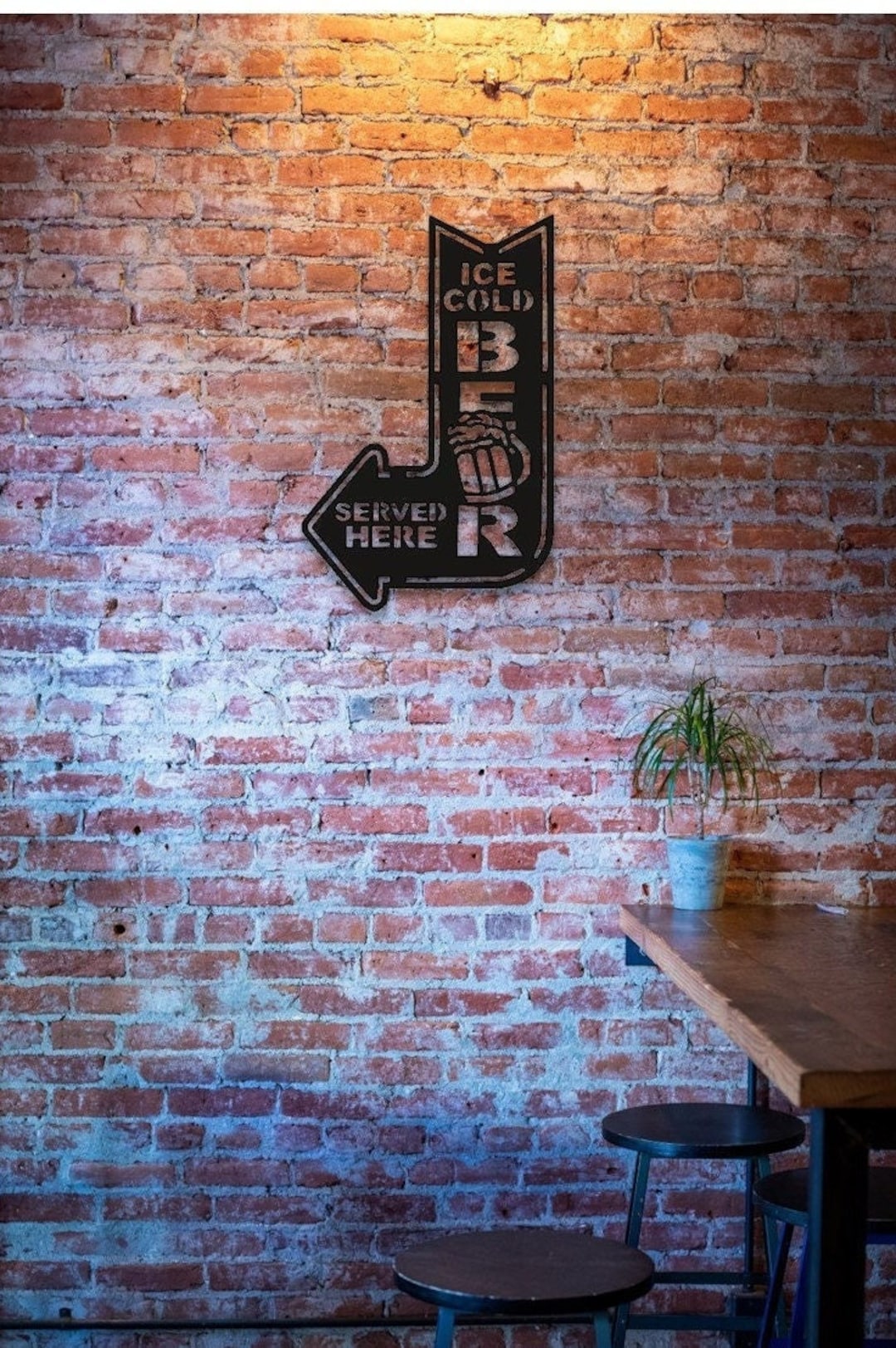 Ice Cold Beer Metal Sign | Custom Metal Sign | Personalized Metal Beer ...