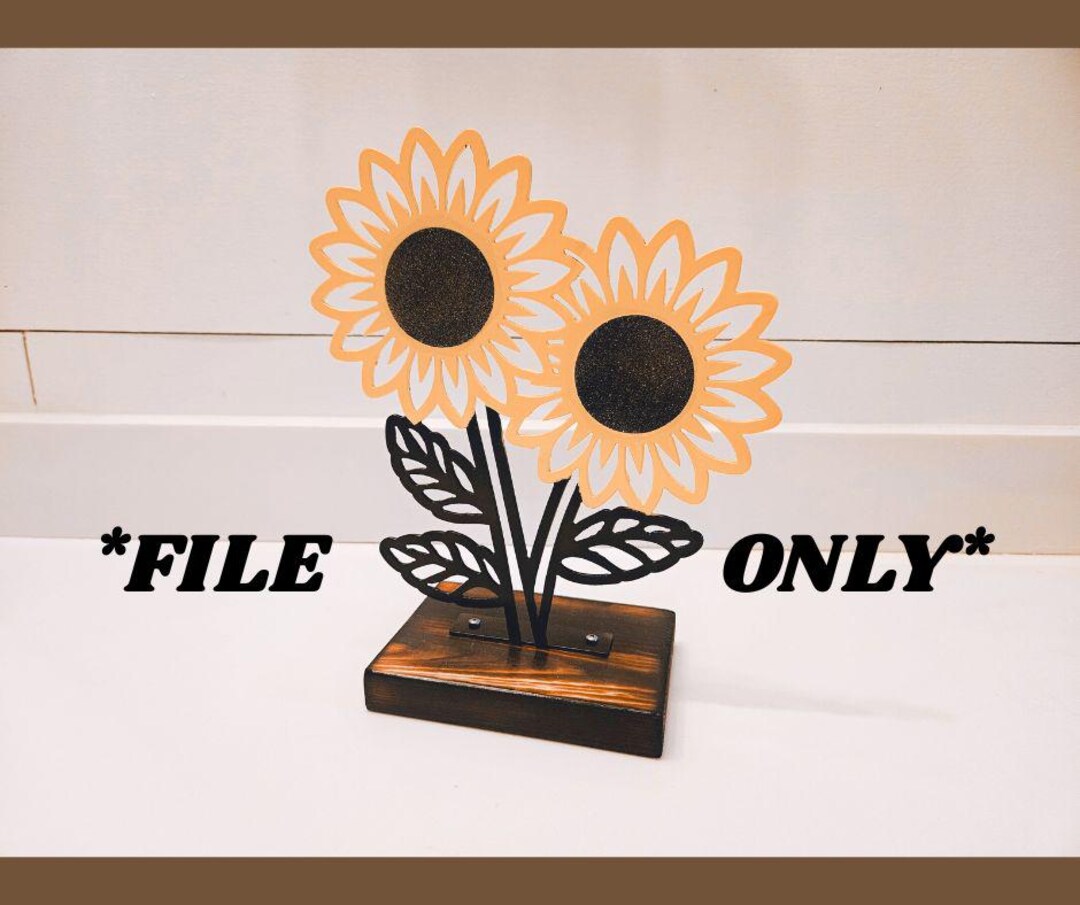 Sunflower Stand Svg/dxf Files for CNC Plasma - Metal Your Way Digital ...