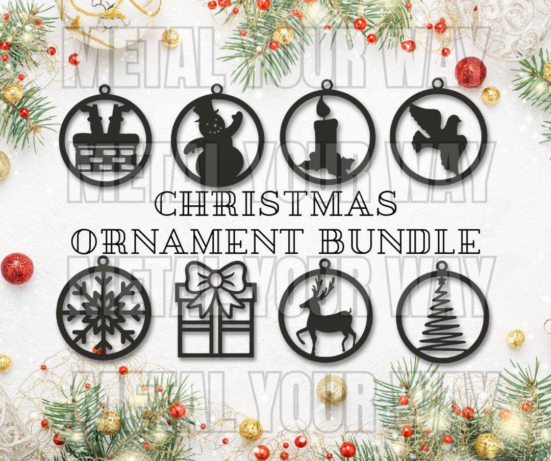 Christmas Ornament Bundle Svg/dxf Files for CNC Plasma - Metal Your Way ...