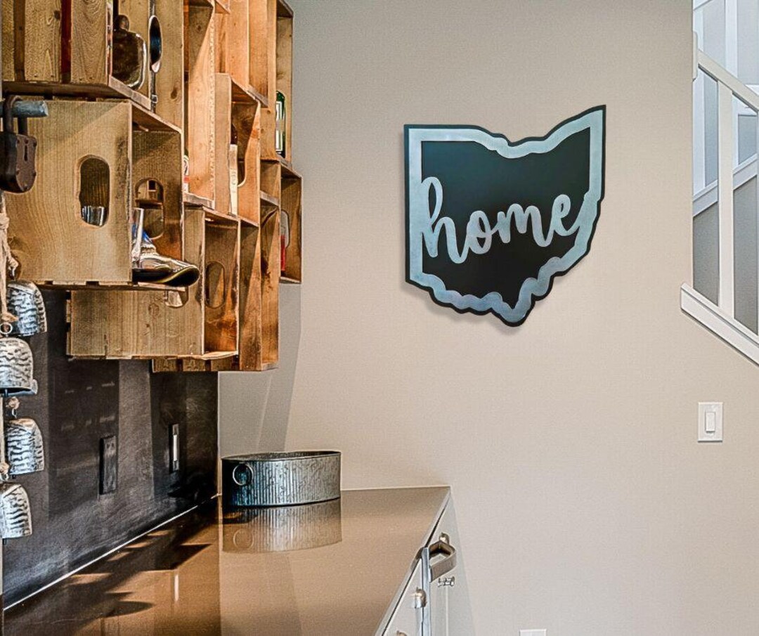 Ohio Home Metal Sign | Ohio Home Decor | Metal Home Decor | Metal Wall ...