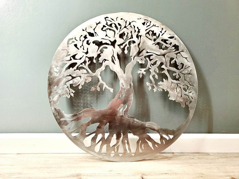 Tree of Life Metal Sign Metal Wall Art Vintage Wall Art Custom Metal ...