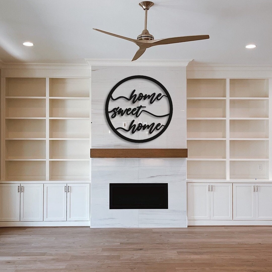 Home Sweet Home Metal Sign | Metal Wall Art | Rustic Metal Decor ...