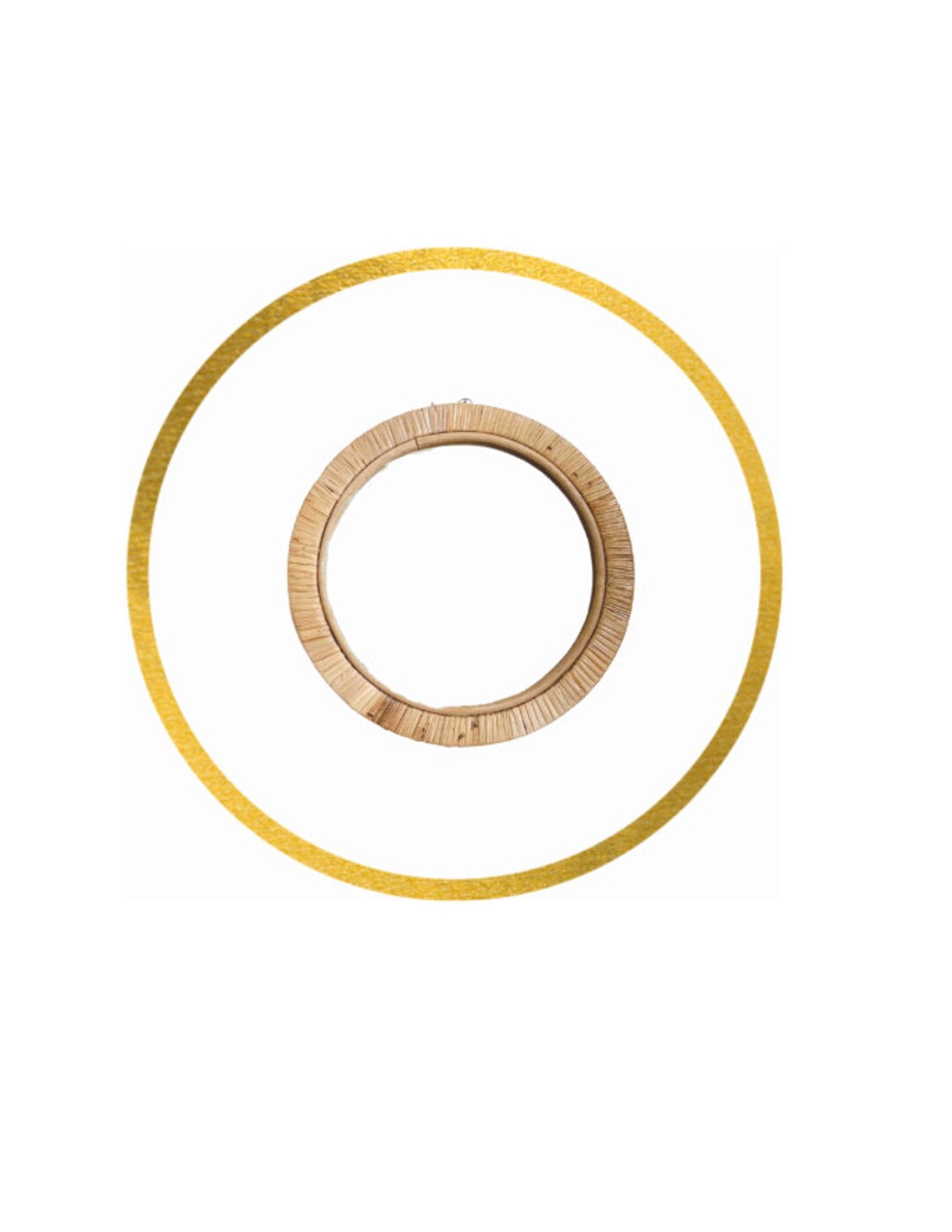 Rattan Full Moon Round Mirror - Etsy