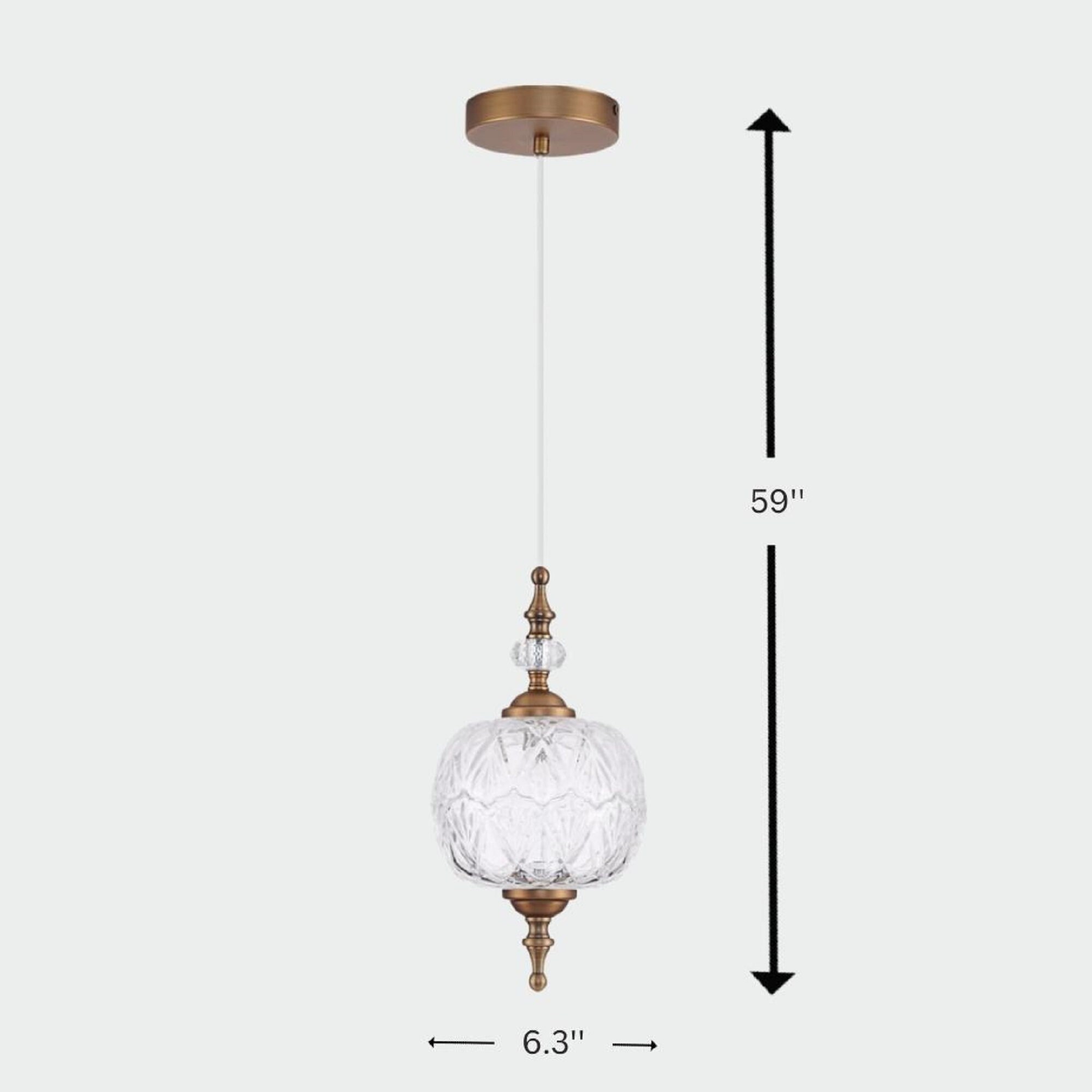 Pendant Lighting for Kitchen Island, Farmhouse Hanging Light, Semi ...