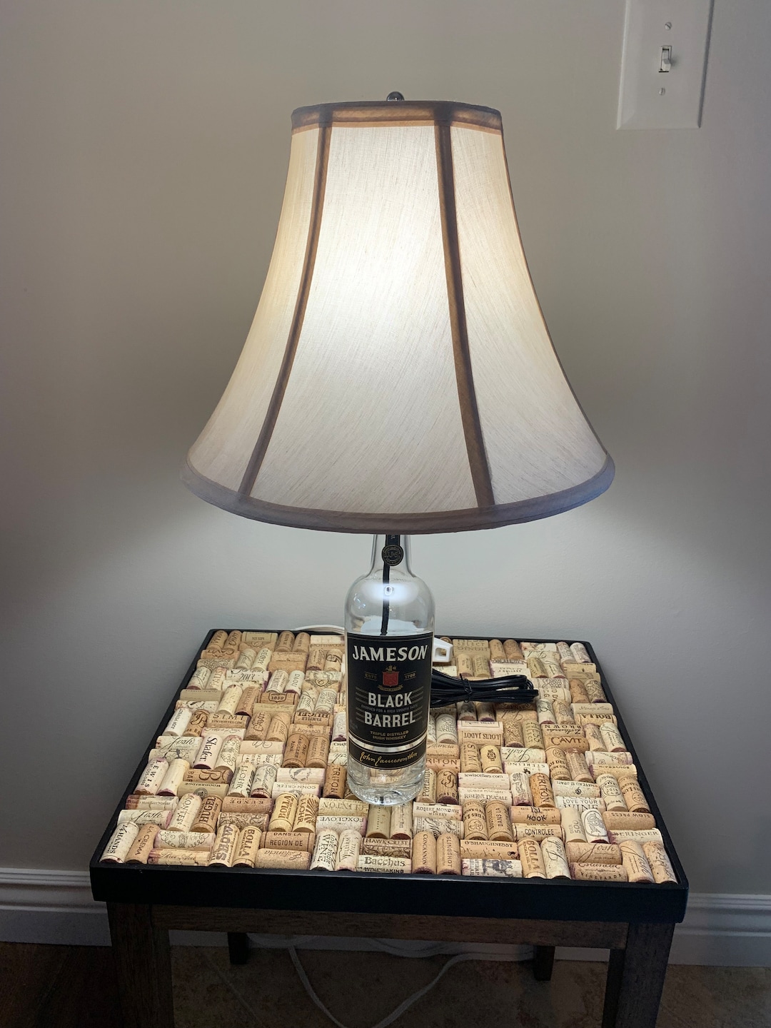 Jameson Black Barrel Bottle Lamp - Etsy