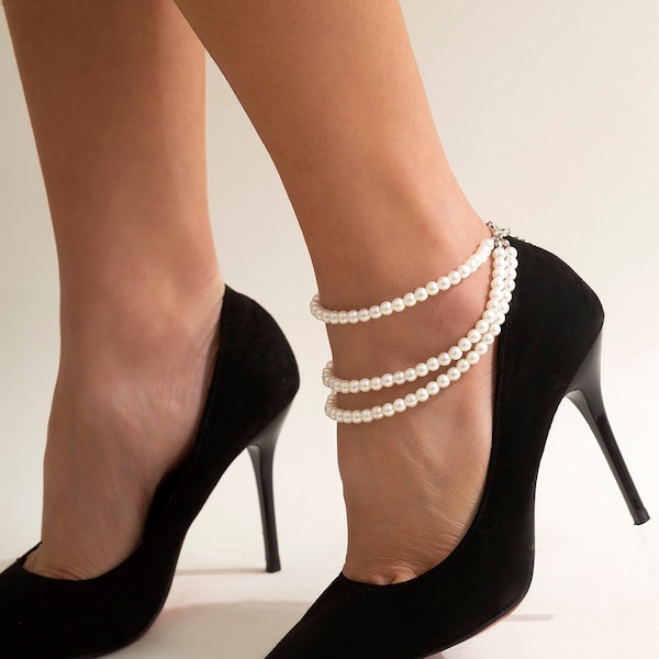 Pearl Chain Bracelet - Etsy