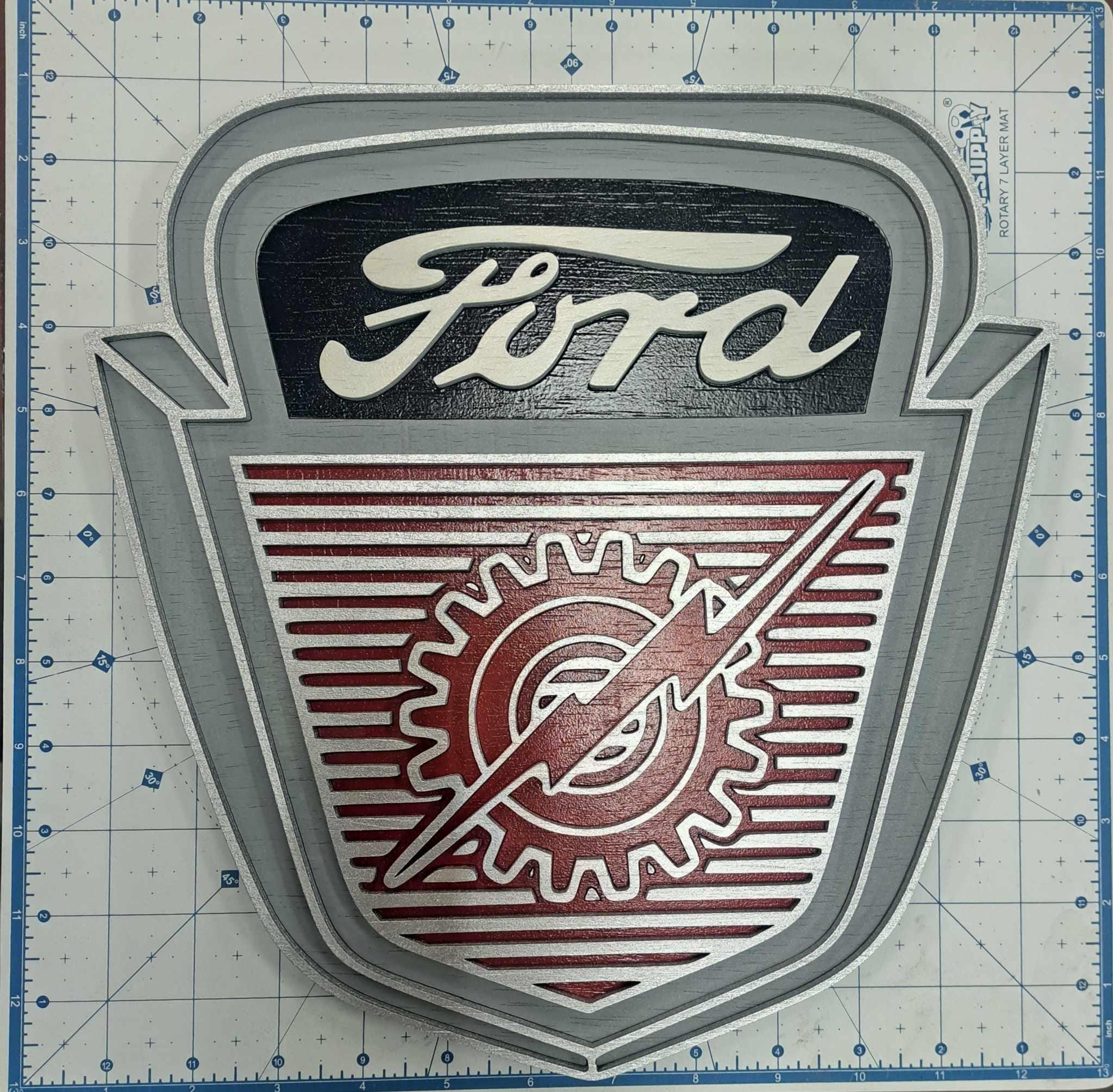 54-56 Ford Truck Emblem Svg File - Etsy