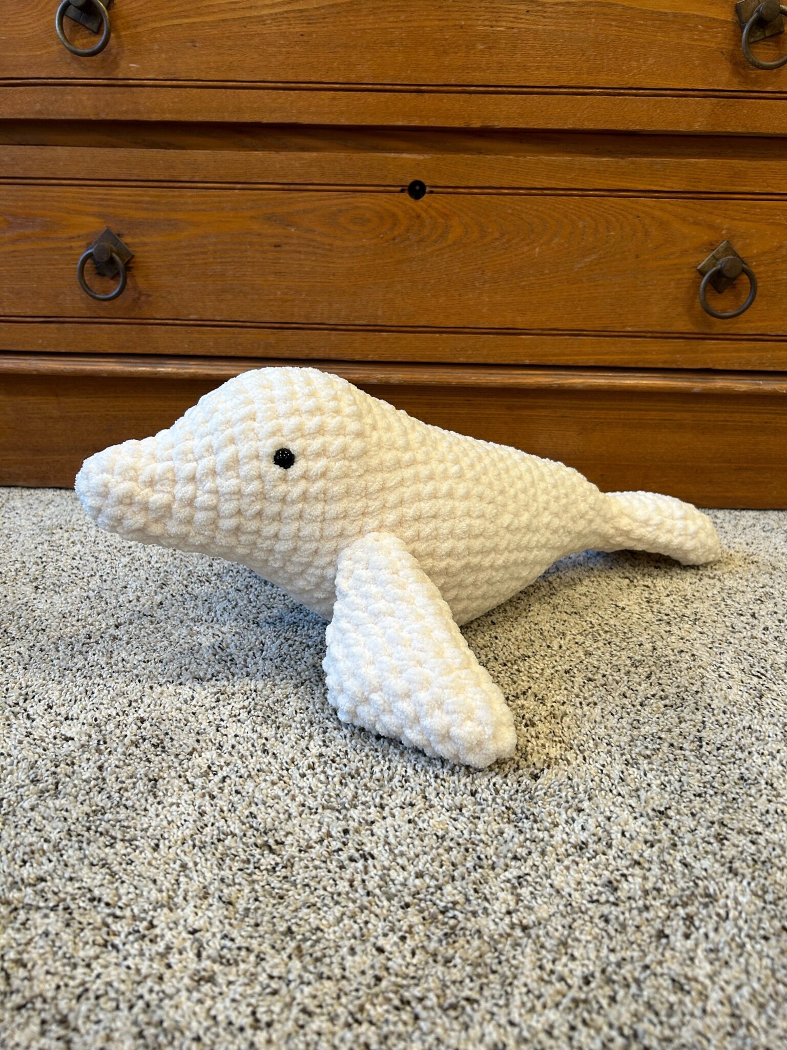 Crochet Beluga Whale Handmade Plush - Etsy