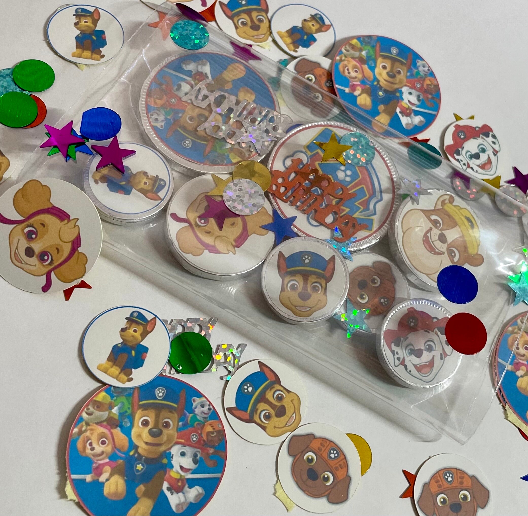 PAW PATROL CHOCOLATE Coins Girls Boys Birthday - Etsy