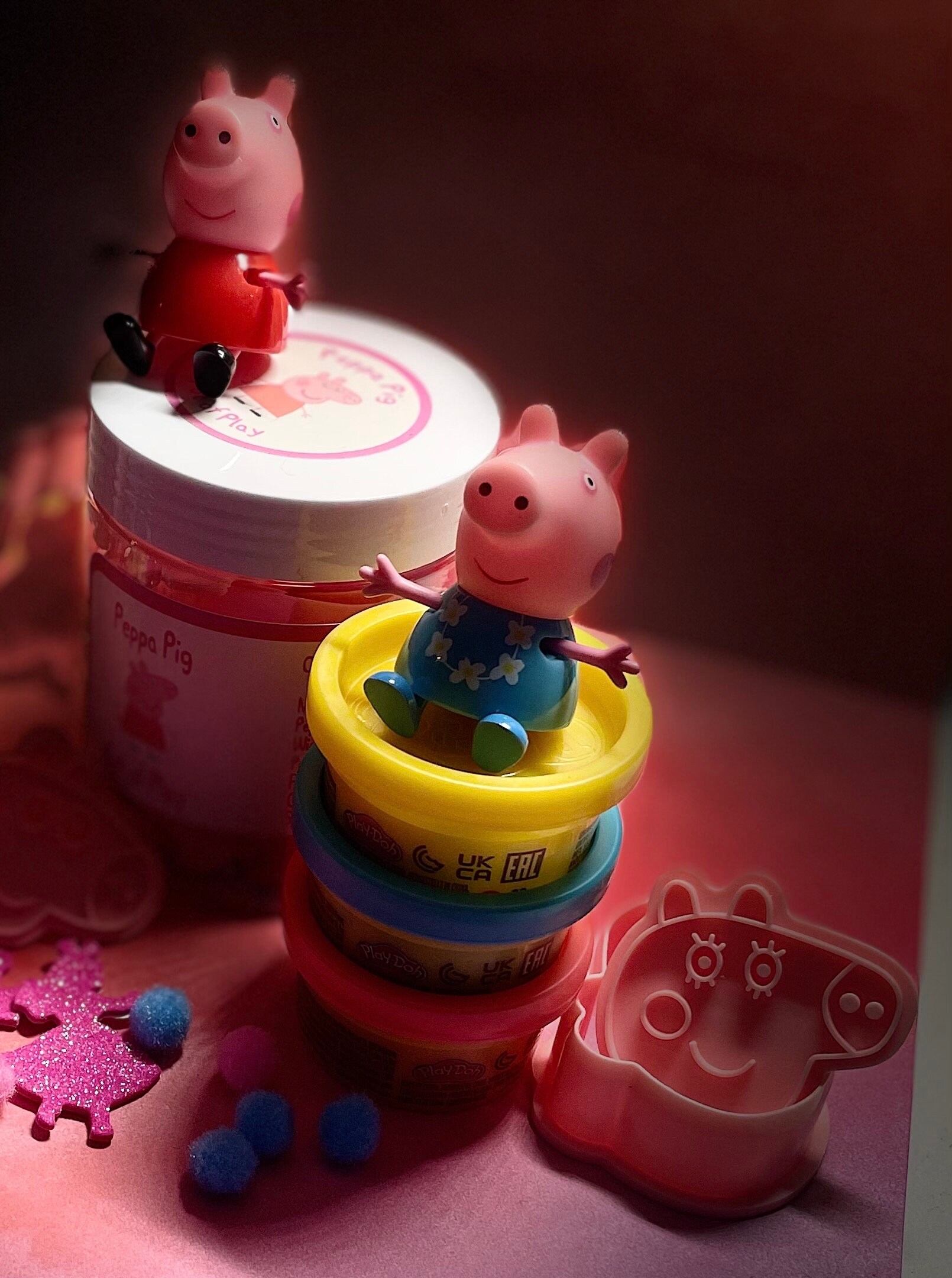 PEPPA PIG Little Pot of Play Play Doh Figure Sensory - Etsy UK