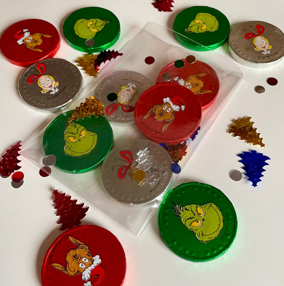 THE GRINCH CHOCOLATE X 5 Coins Christmas Christmas Eve Box - Etsy Australia