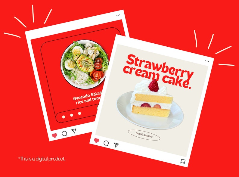 Restaurant Social Media Templates for Canva Restaurant Instagram ...