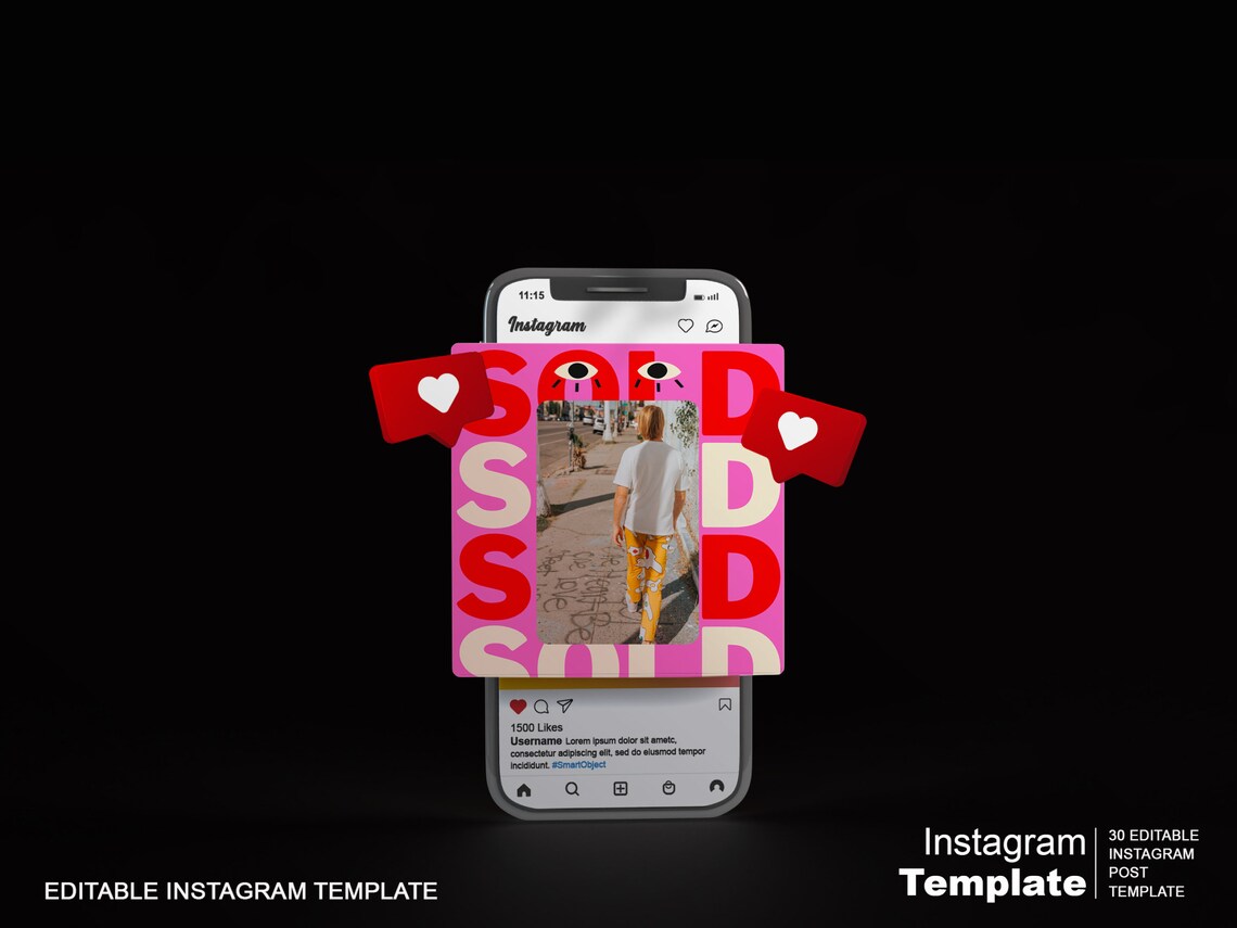 BOLD & FUN BUNDLE Instagram Post Story Reels Templates for Canva ...