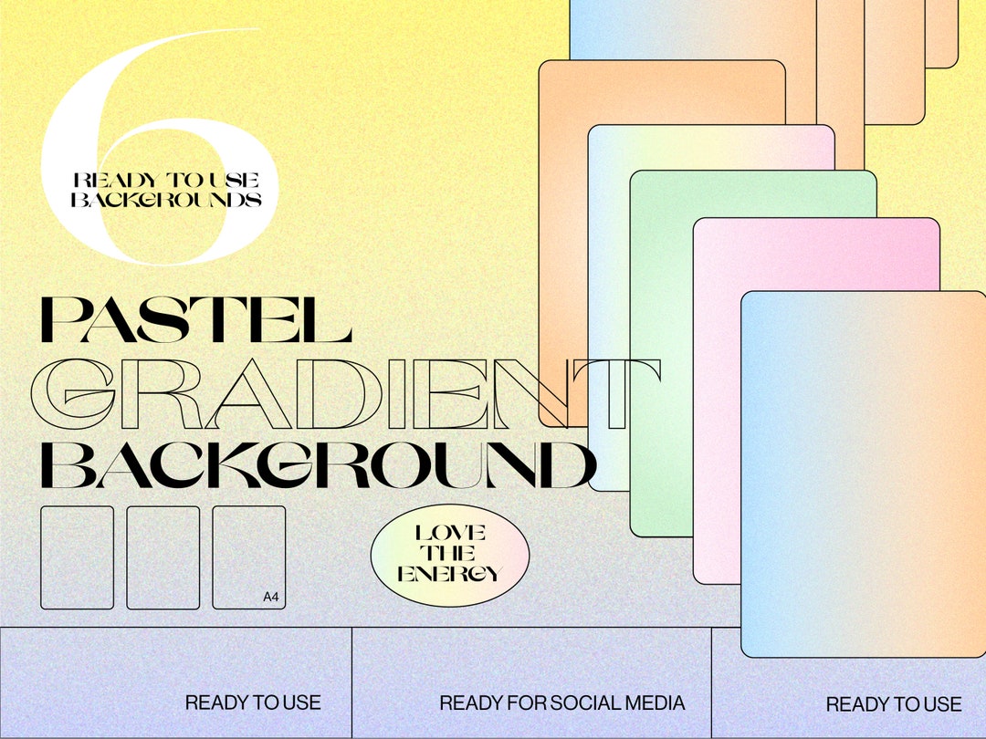 PASTEL - Gradients and Backgrounds | Unicorn Holographic Gradients ...