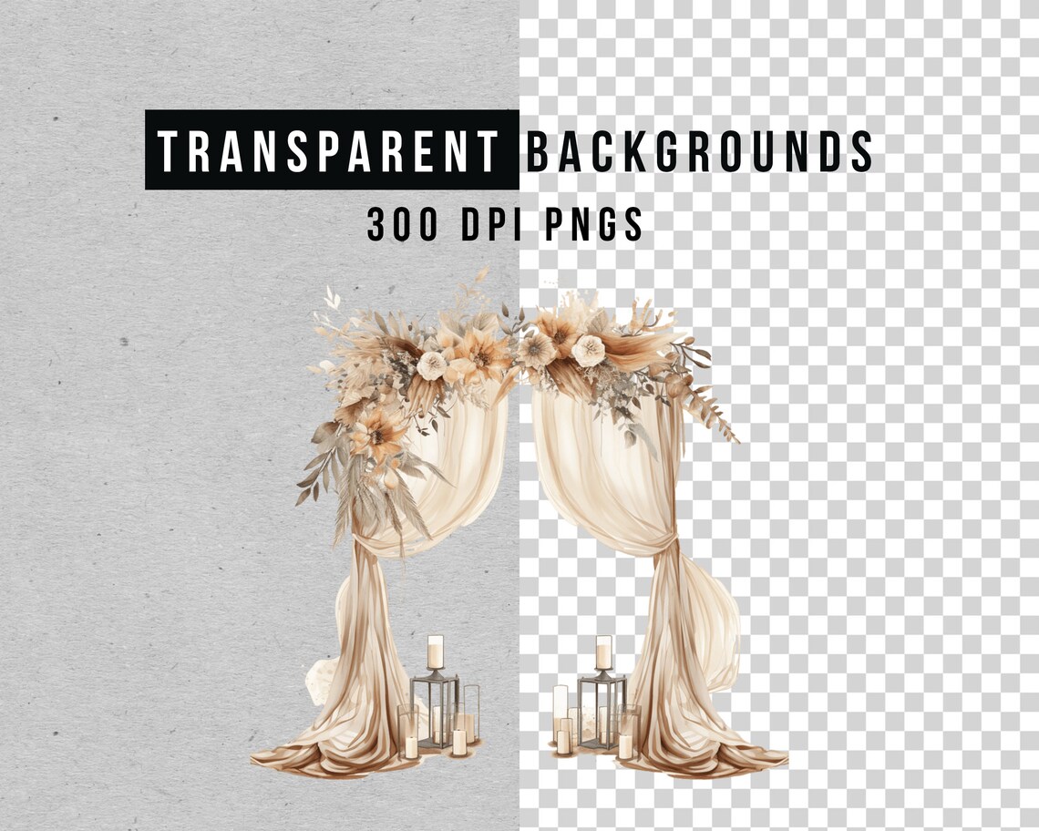 Watercolor Wedding Clip Art Set 24 Pieces, 300 Dpi - Etsy