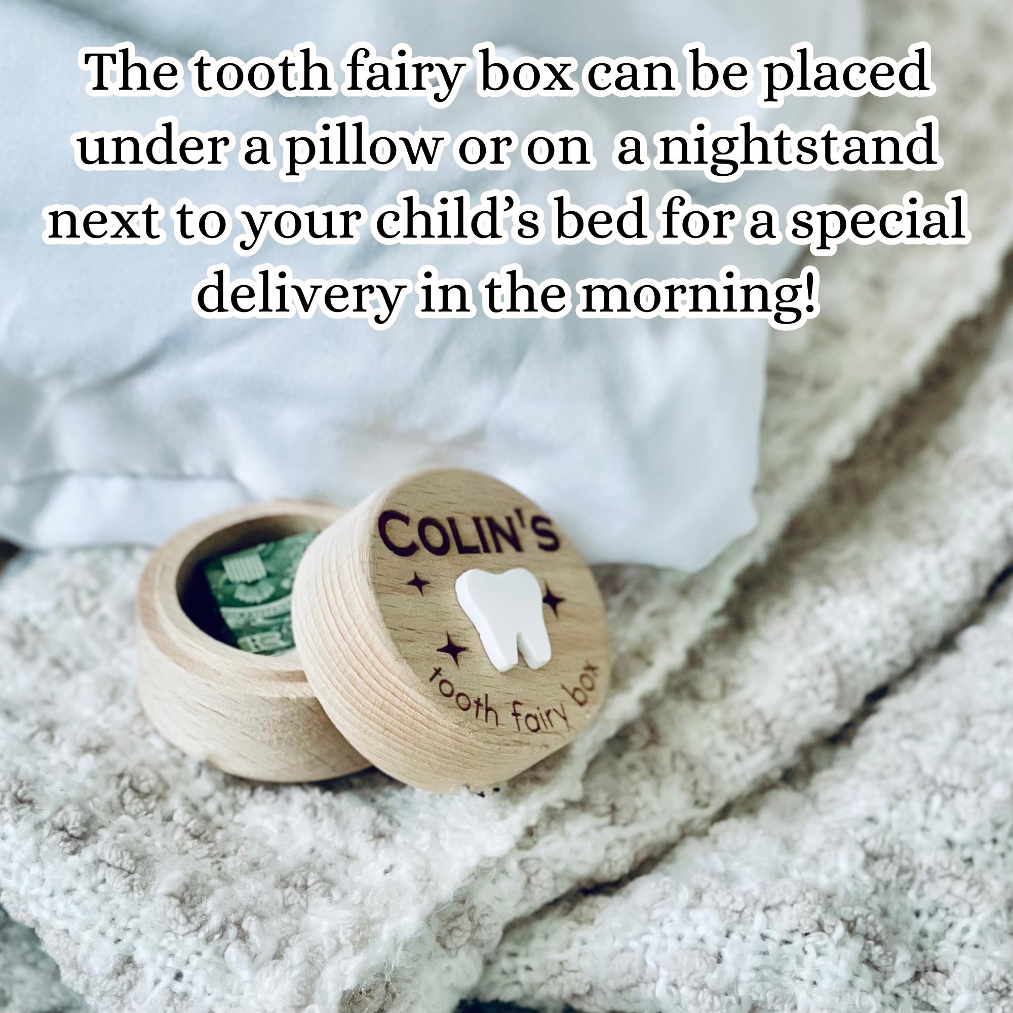 Personalized Wooden Tooth Fairy Box: Engraved Kids Keepsake - Etsy