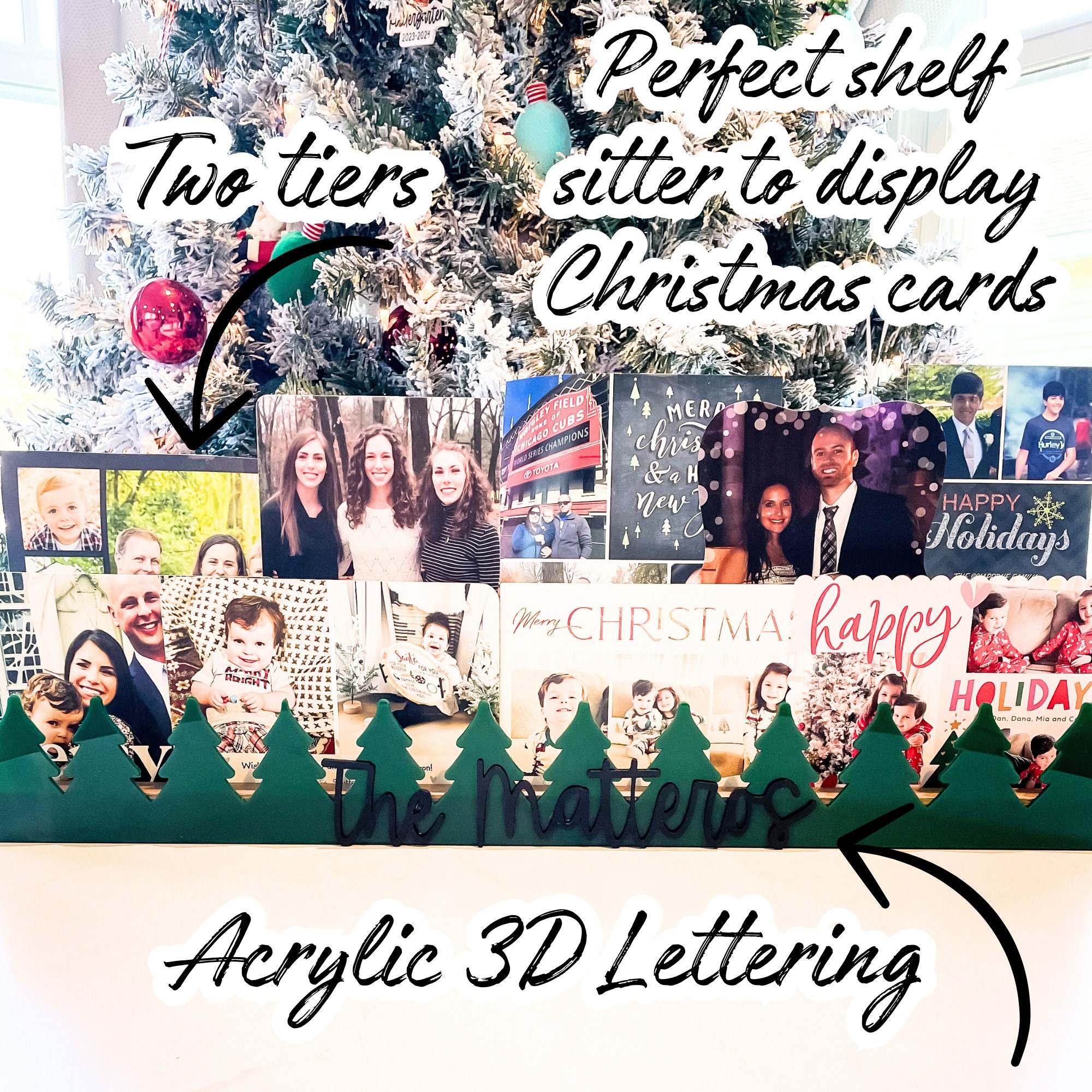 Christmas Card Display, Christmas Card Display Holder, Personalized ...