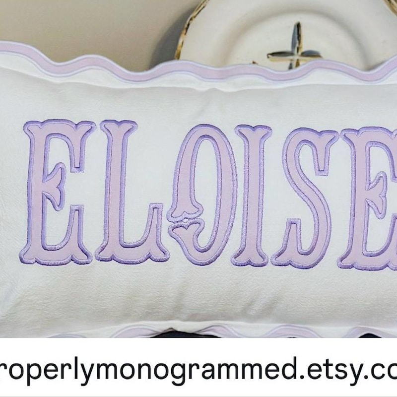 Scalloped Pillow Purple - Etsy