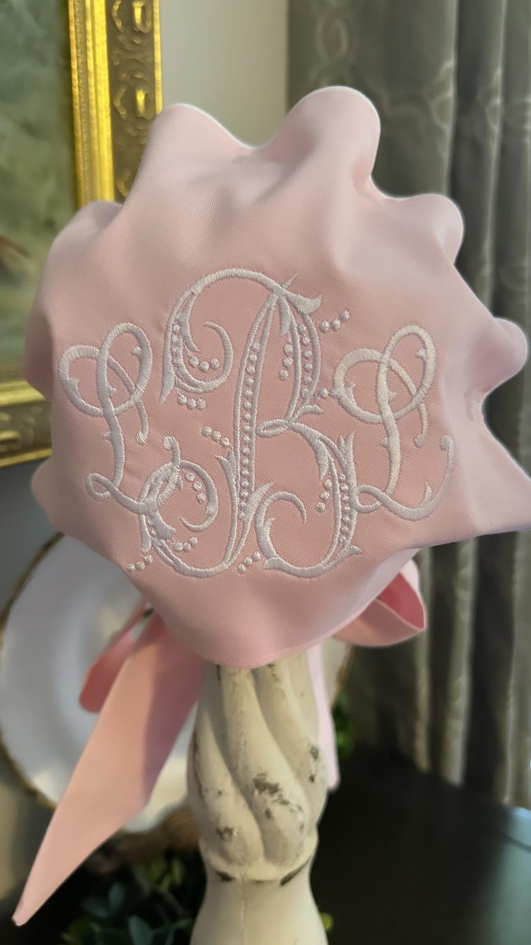 Monogrammed Baby Bonnet: Personalized Embroidered Cotton Sunhat - Etsy