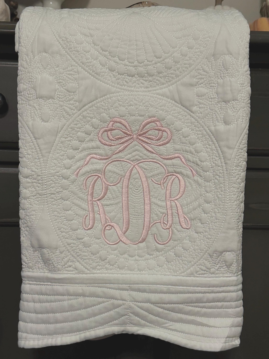 Personalized Baby Heirloom Quilt, Monogram Nursery Blanket - Etsy
