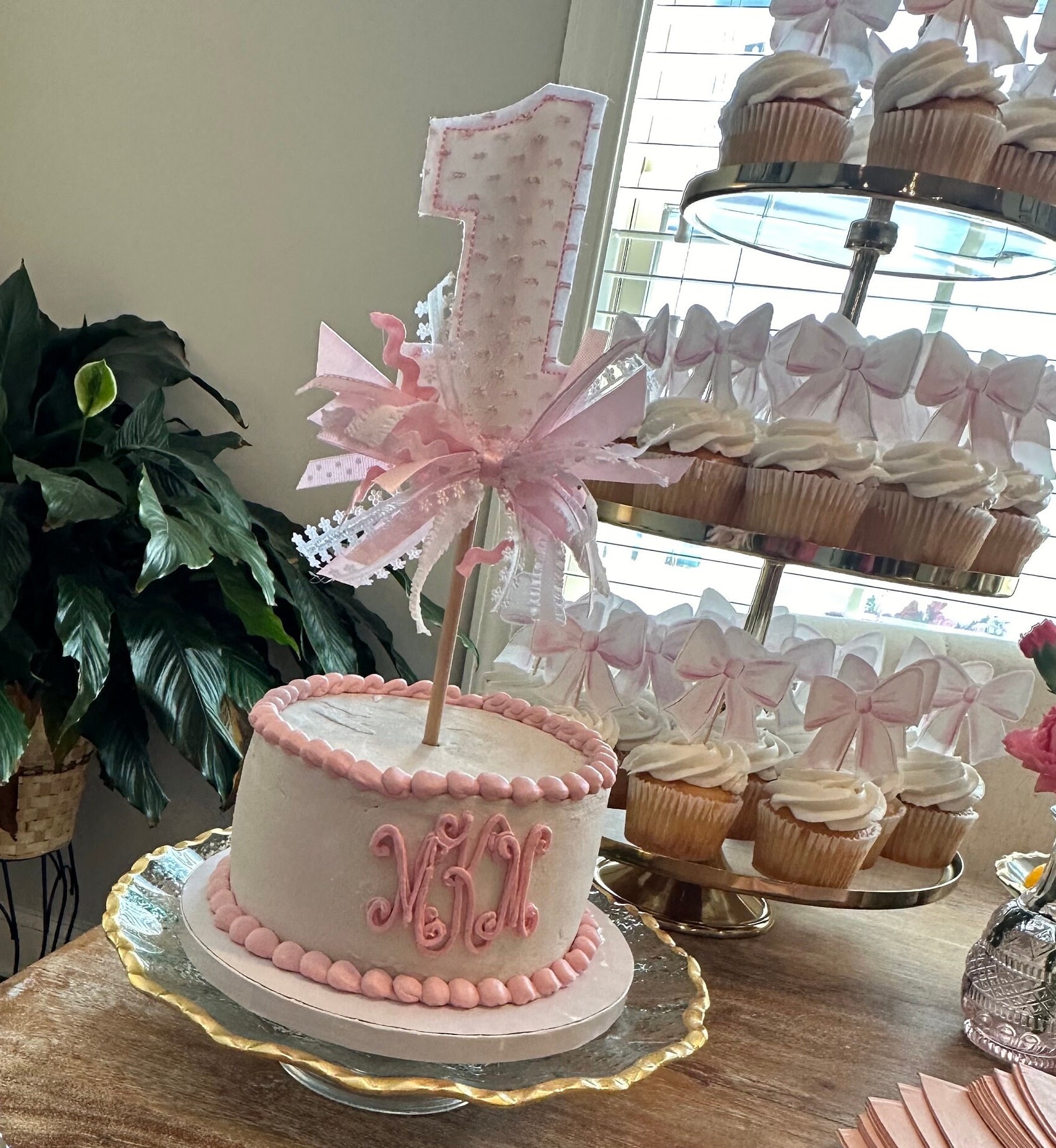 Cake Topper-first Birthday / Cake Topper / Elegant Cake Topper / 1st ...