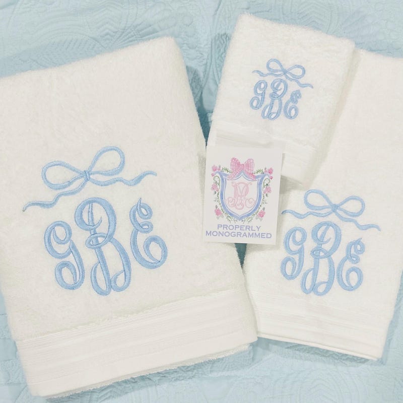 Bath Hand Towel Bow - Etsy