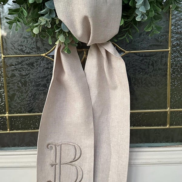 Monogram Wreath - Etsy