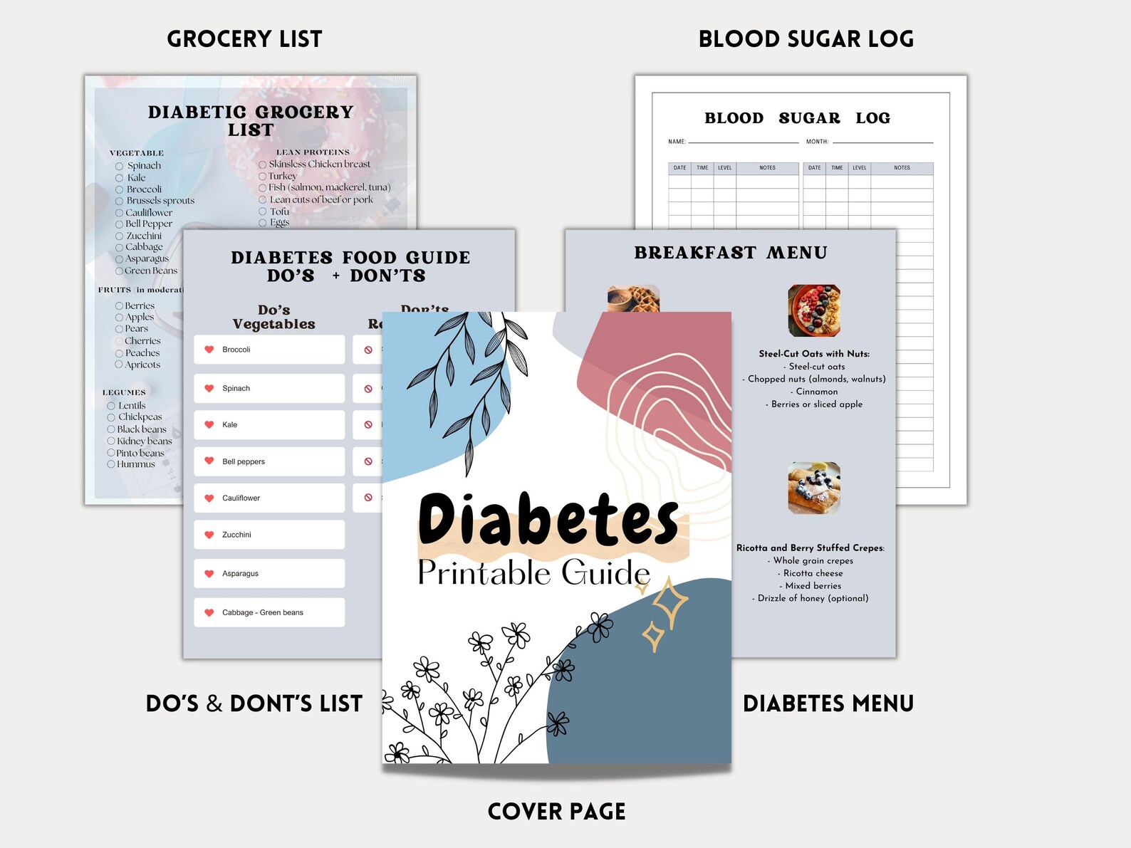 Diabetes Meal Plan, Diabetes Food List, Diabetes Food Guide, Blood ...