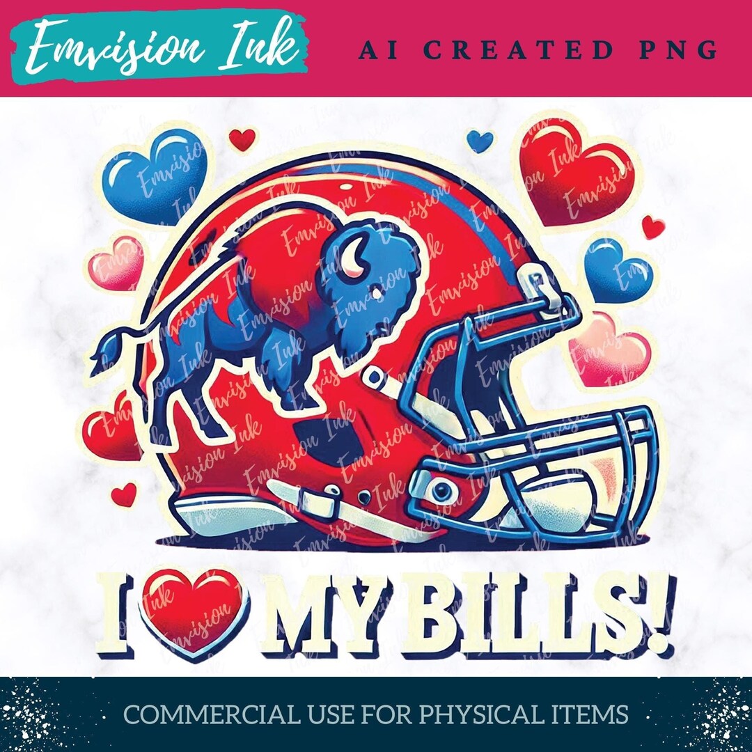 Buffalo Valentine's Day PNG | Bills Valentine's Day | Bills Sublimation ...