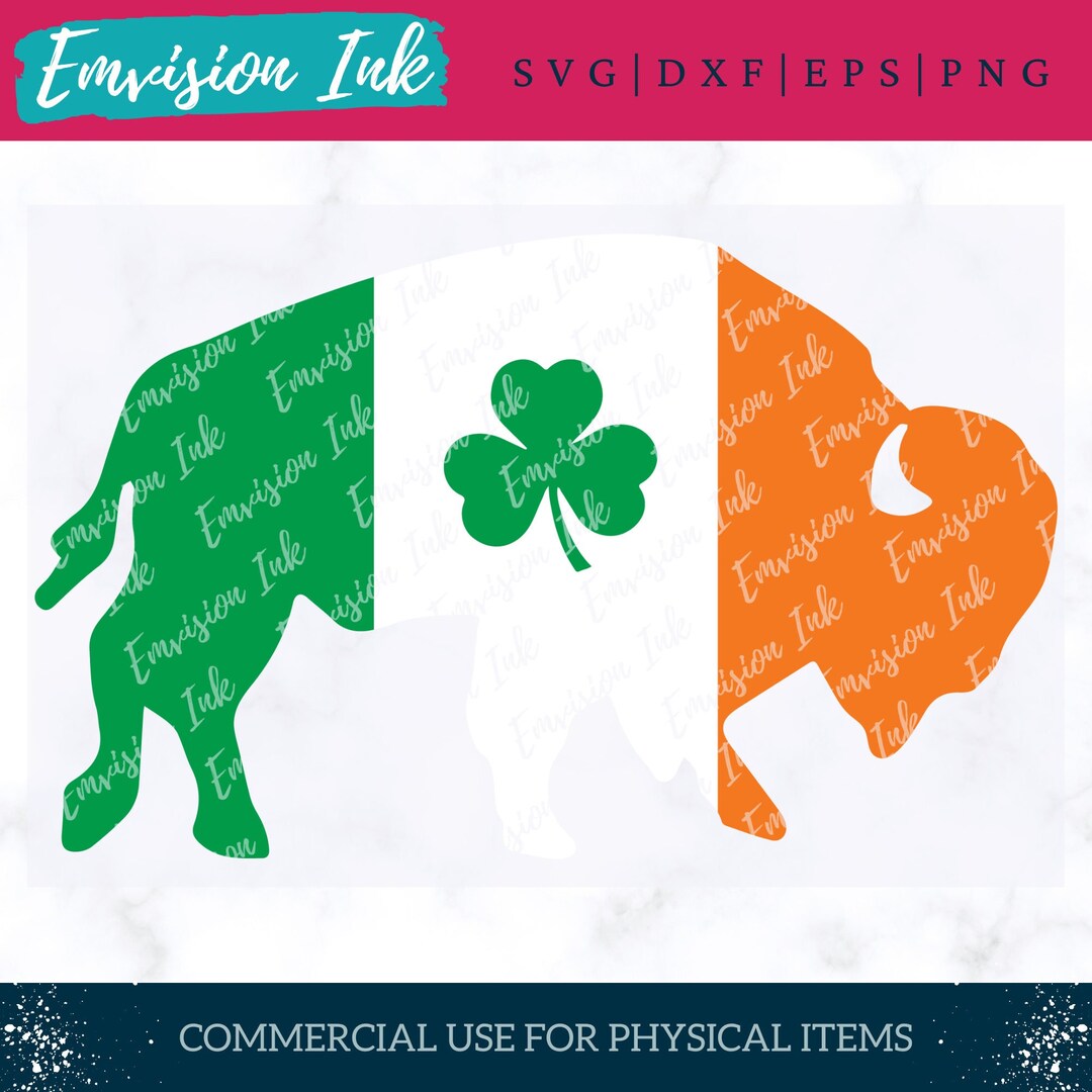 Irish Buffalo SVG | St Patrick's Day SVG | St Patty's Day SVG | Irish ...