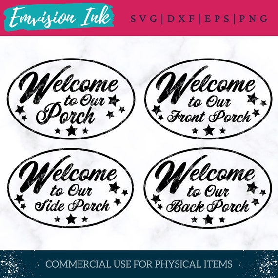 Porch Signs SVG Sign Bundle Signs SVG Porch Sign Vectors - Etsy