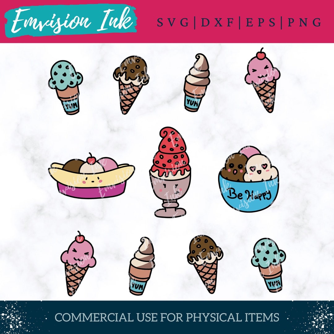 Ice Cream SVG Bundle Ice Cream SVG Ice Cream Cone SVG Ice Cream Cut ...